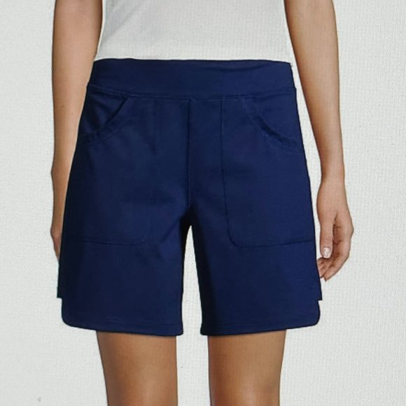 Lands' End | Shorts | Lands End Womens 7 High Rise Active Pocket Shorts ...